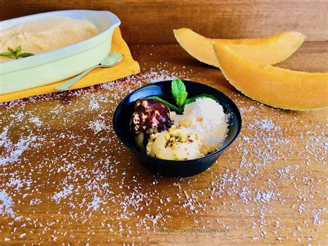 Homemade Melon Ice Cream Perfettissimo