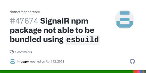 Signalr Npm Package Not Able To Be Bundled Using `esbuild` · Issue
