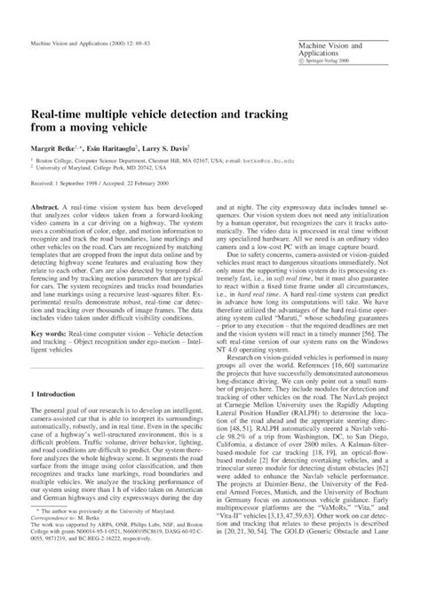 pdf real time multiple vehicle detection and tracking dokumen tips
