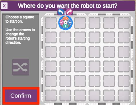 Setting The Starting Position Of The Vr Robot Vex Library