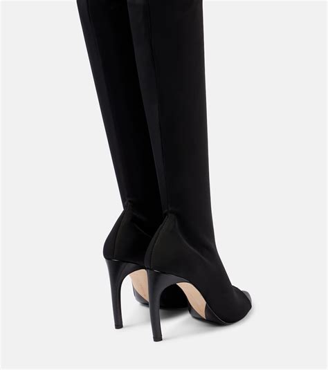 Over The Knee Sock Boots In Black Victoria Beckham Mytheresa