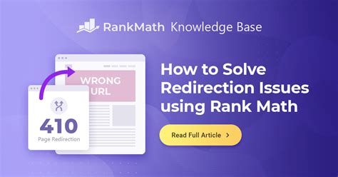 Solving Redirection Issues Using Rank Math Seo Plugin Rank Math