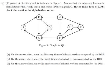 [solved] q1 18 points a directed graph g is shown