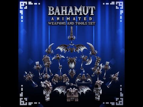 Bahamut Animated Weapon Set Minecraft Texture Pack