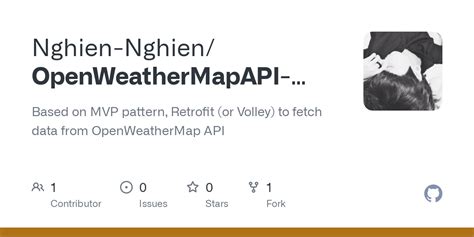 Github Nghien Nghienopenweathermapapi Java Based On Mvp Pattern