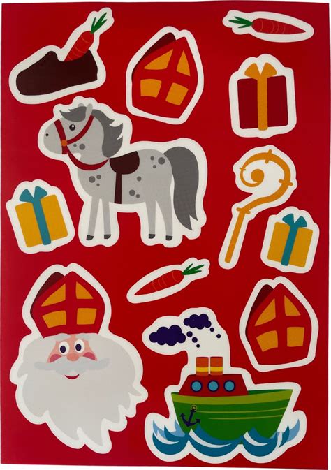 3bmt Sinterklaas Versiering Raamstickers Herbruikbaar Set Van 24