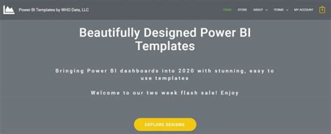 Power Bi Templates For Sale