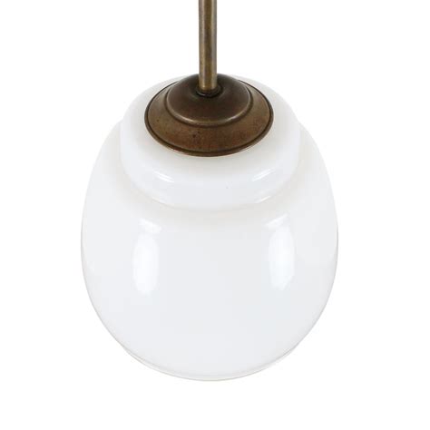 Milk Glass Art Deco Pendant Light 1940s 1407