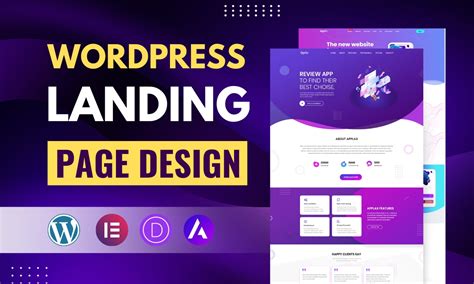 create wordpress landing page or elementor landing page