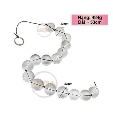 Chuỗi hạt pha lê trong suốt bdsm