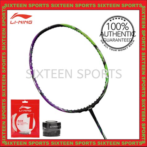 Lining Halbertec 9000 Badminton Racket Cw Lining No1 And Overgrip Kl