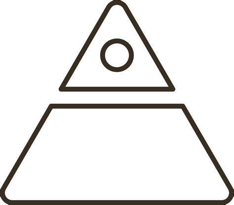 Line Vector Icon Finance Pyramid Outline Vector Icon On White Background Vector Art At