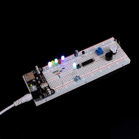 전자 재미 키트 W전원 공급 장치 모듈 점퍼 와이어 정밀 전위차계 Arduino Raspberry Pi 용 830