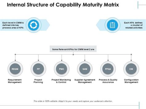 Internal Structure Of Capability Maturity Matrix Powerpoint