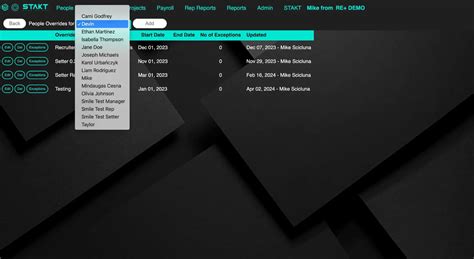 Individual Overrides Stakt User Guide