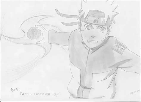Наруто карандашом Много фото