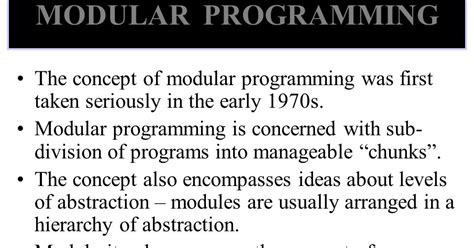 Modular Design Of A Programs Csprogramiz