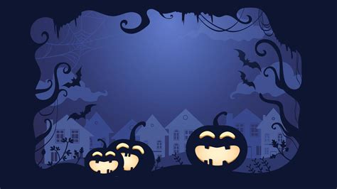 Spooky Halloween Background With Pumpkin Forest And House 10841891