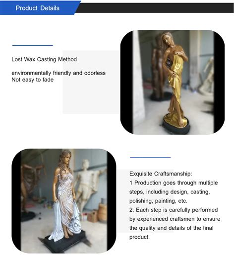 Garden Metal Naked Lady Bronze Life Size Statues Graces Sexy Nude Female Bronze Sculpture Women