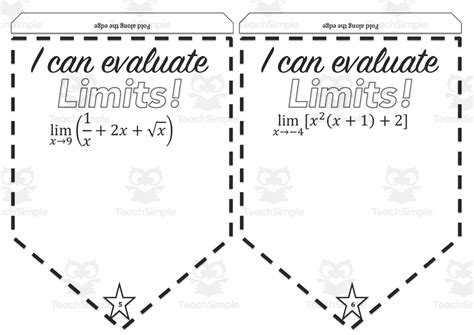 Evaluating Limits Algebraically Pennant Activity By Teach Simple