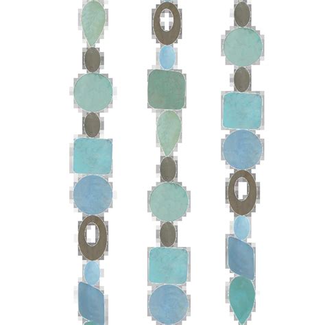 Capiz Shell Strand Ice Blue Wind Chimes Australia