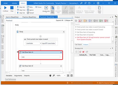 Datatable Error Convert From Stringdouble Academy Feedback Uipath