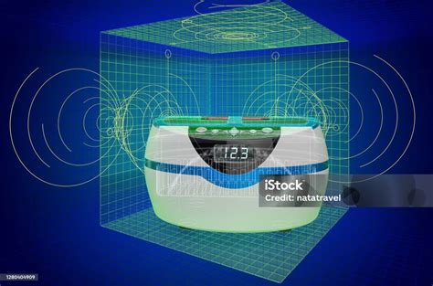 초음파 청소기 멸균기의 시각화 3d Cad 모델 청사진 3d 렌더링 0명에 대한 스톡 사진 및 기타 이미지 0명 건강관리와