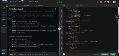 Geekstreak2024 Geeksforgeeks Stack Getmin Efficientdatastructure Navaneeth Tulasi Das Seerla