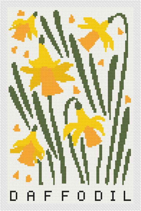 Daffodil Poster The Pattern Club