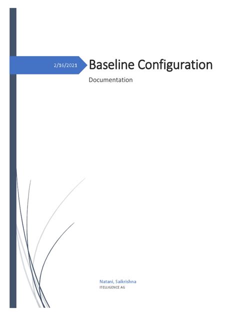 Base Line Configuration Pdf Software Development Process Server