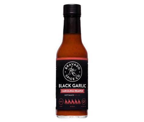 Bravado Spice Carolina Reaper Black Garlic Hot Sauce 5oz The