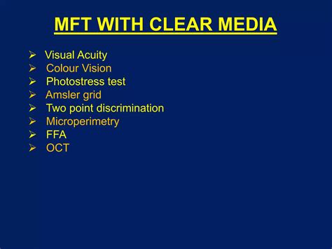 Macular Function Tests Ppt