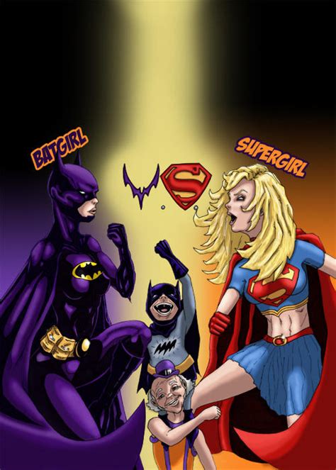 Batgirl Vs Supergirl By Howl On Deviantart