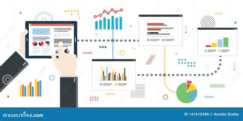 Finance Investment Planning With Analytics Chart Stock Vector