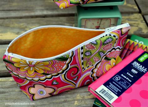 Super Easy Fun Zipper Bags Pink Polka Dot Creations
