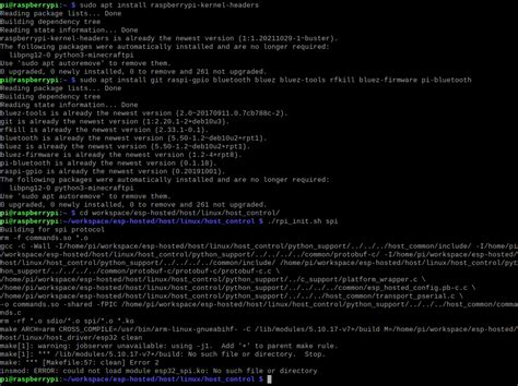 Why Run Rpi Initsh Error · Issue 77 · Espressifesp Hosted · Github