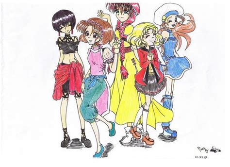 Suikoden Girls By Kima Neko On Deviantart