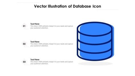 vector illustration of database icon ppt powerpoint presentation