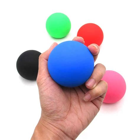 Colorful Hand Massage Ball Roller Deep Vibration Sports Silicone Rubber