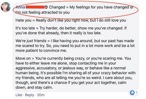 What Your Ex Girlfriend Says Vs What She Really Means Ex Girlfriend