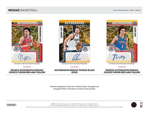 2021 22 Nba Panini Mosaic Choice