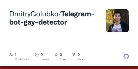 GitHub DmitryGolubko Telegram Bot Gay Detector