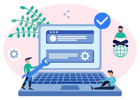 Ilustración Vectorial Gráfico Personaje De Dibujos Animados De Programación Ilustración