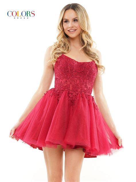 Black Colors 3050 Homecoming Short Spaghetti Strap Cocktail Dress For