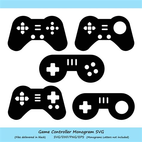 Game Controller SVG Game Controller Monogram SVG Game SVG Etsy