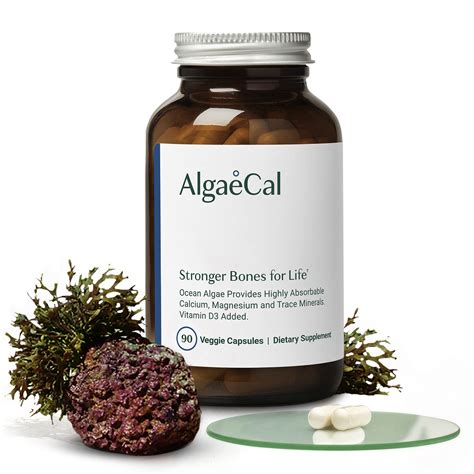 Algaecal Plant Based Calcium Supplement With Vitamin D3 Magnesium And Trace Minerals 90 Veggie