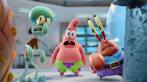 2048x1152 Patrick Star And Mr Krabs Squidward In Saving Bikini Bottom
