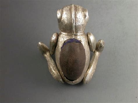 Edwardian Articulated Bear Pin Cushion By H Pitter And Co Birmingham