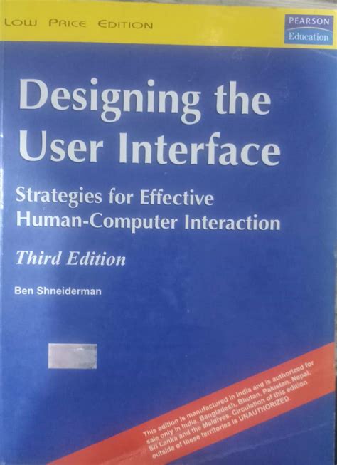 Designing The User Interface Strategies For Effective Human Computer Interaction Ben