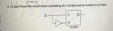 Solved 4 3 Pts Prove The Circuit Below Consisting Of A